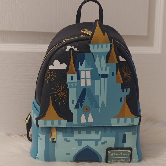 Loungefly | Bags | Firm Nwt Disney Parks Loungefly Cinderella Castle ...